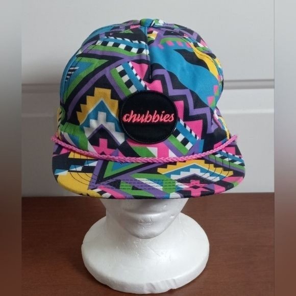 Accessories | Chubbies Snapback Hat Aztec Pattern 8s 90s Colors | Poshmark